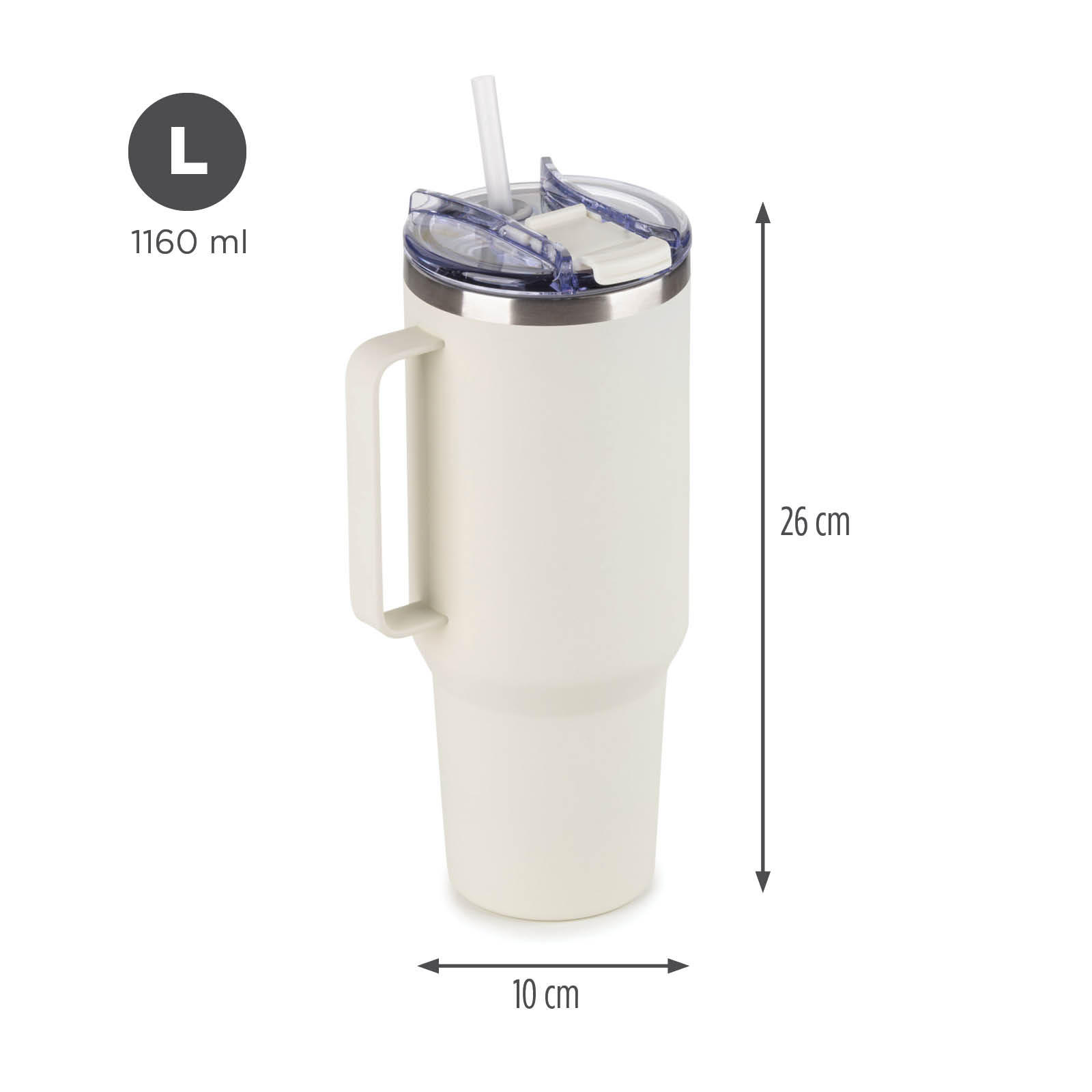 Termos Rosmarino MegaCup 1160 ml - Bela - Vitapur.rs