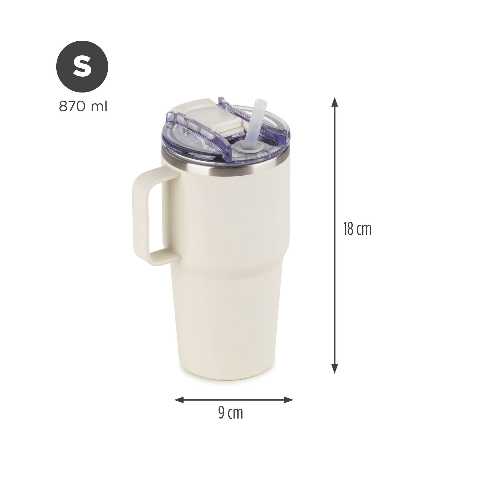 Termos Rosmarino MegaCup 580 ml - beli - Vitapur.rs