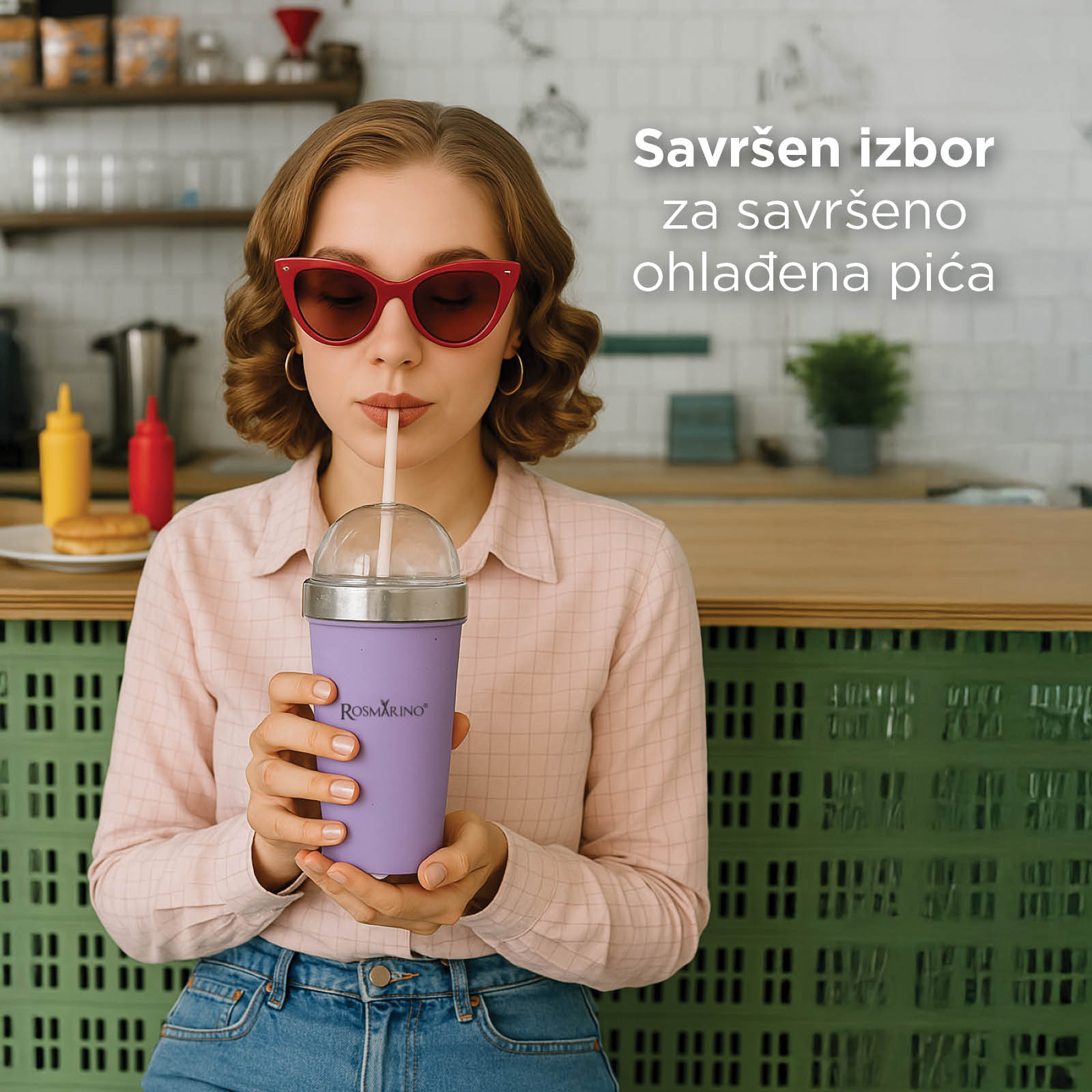 Termos čaša Cup Sip`n`Chill,500ml, mint - Vitapur.rs